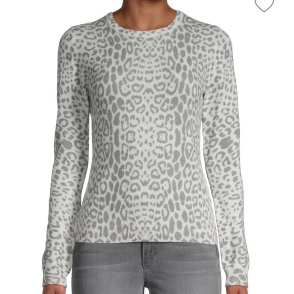 Brodie Cashmere | Sweaters | Brodie Cashmere Leopard Cashmere Sweater ...
